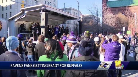 Baltimore fans getting ready for Ravens-Bills game | Haystack News