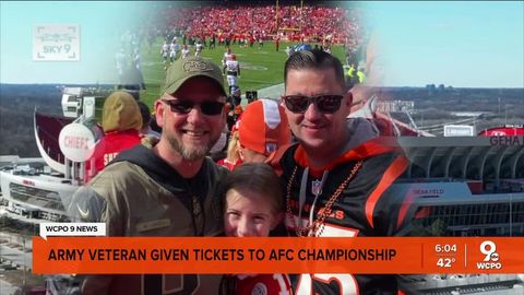 Army veteran gifted AFC championship tickets | Haystack News