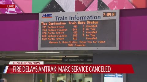 Baltimore fire causes delays, cancellations on Amtrak, MARC trains ...