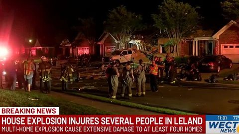 Several homes damaged during explosion in Leland | Haystack News