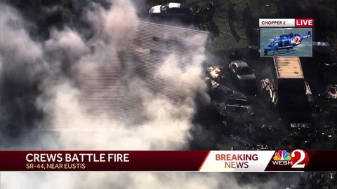 Crews battle fire in Lake County as central Florida is under red flag ...