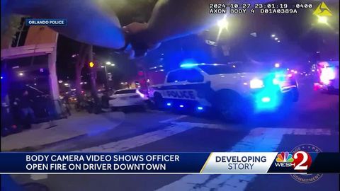 New video shows police shooting at driver during downtown Orlando high ...