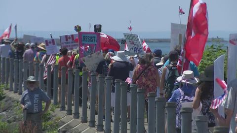 "Elbows Up" rally for US-Canada ties | Haystack News