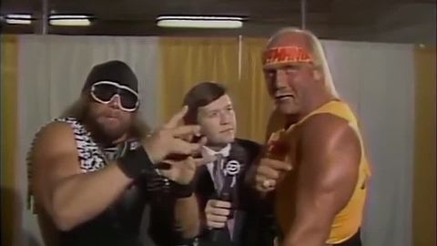 Dave Baker interviews Hulk Hogan and 'Macho Man' Randy Savage in ...