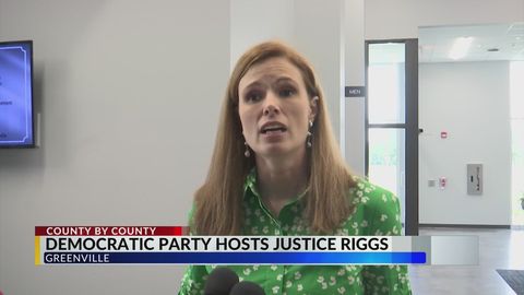 Justice Allison Riggs speaks at NC Democratic Party convention in Pitt ...