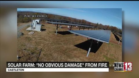 Solar Farm says "no obvious damage" from fire | Haystack News
