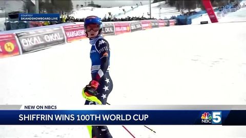 Mikaela Shiffrin gets historic 100th World Cup race win and ties record for most podiums ...