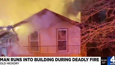 Man runs into building during deadly fire | Haystack News