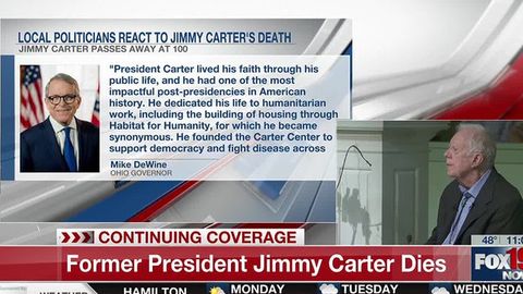 Community reacts to former US President Jimmy Carter’s death | Haystack ...